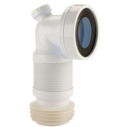 90° S Pan Connector with Outlet | Bathroom Accessories - Thomas Dudley